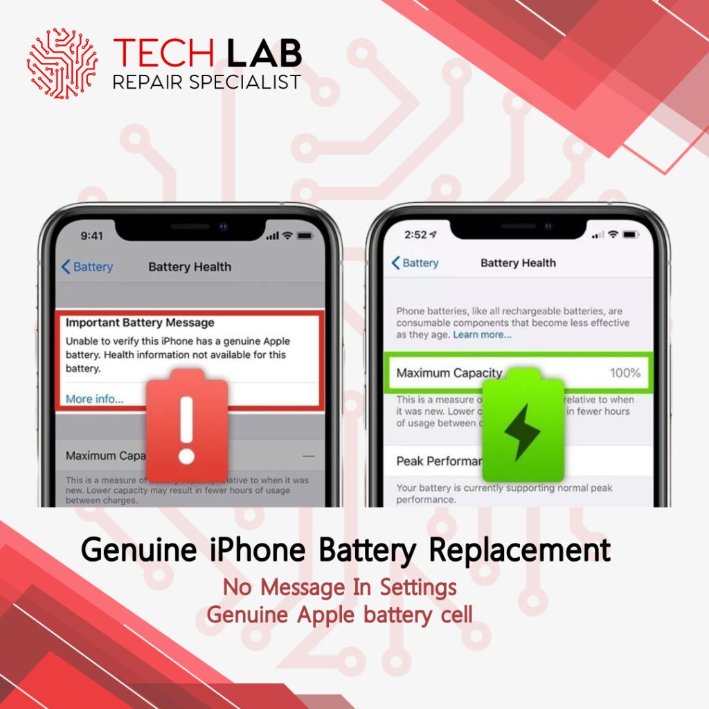 iPhone Genuine Battery Replacement Service (Original Apple Cell) - Tech ...